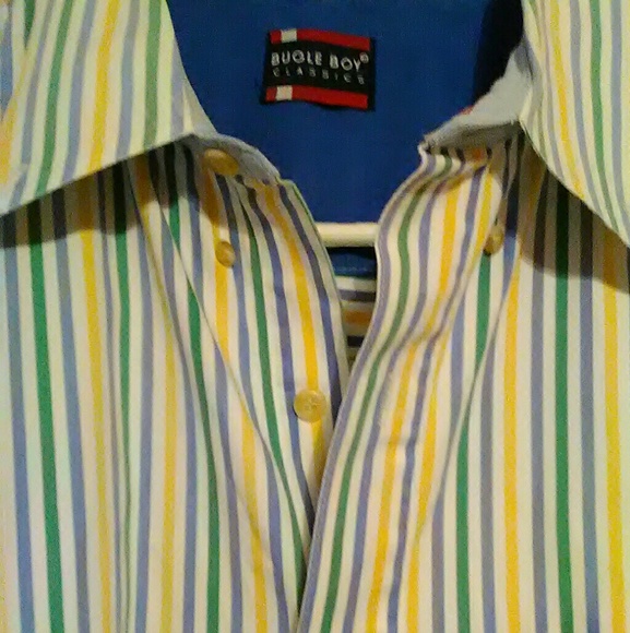 Bugle Boy classics | Shirts | Vintage Bugle Boys Classic Mens Striped ...